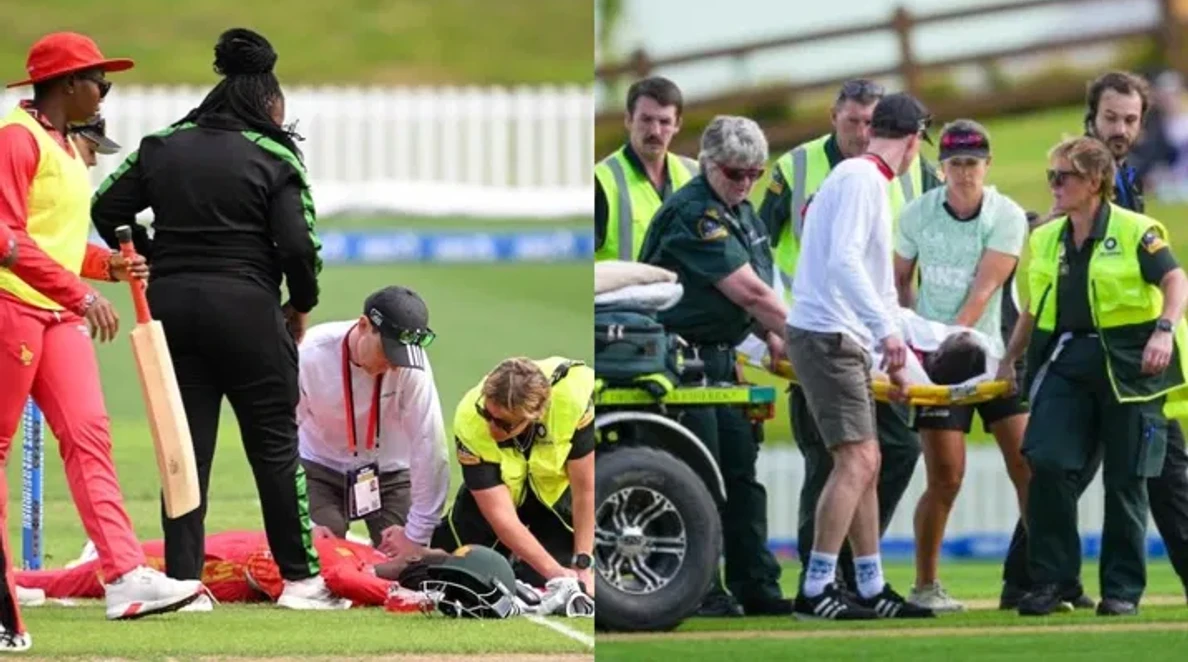 Scary Moment as Zimbabwe Opener Hospitalised After Brutal Bouncer ...