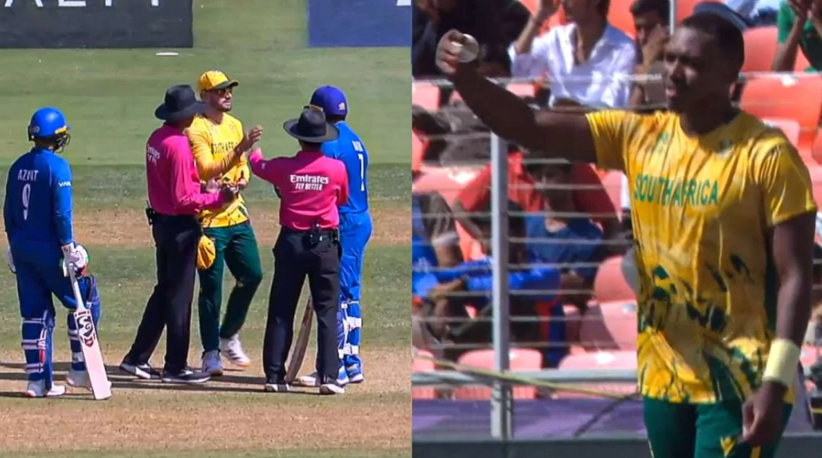 Watch: Nabi vs Ngidi Wristband Drama During SA vs AFG Clash in T20 ...