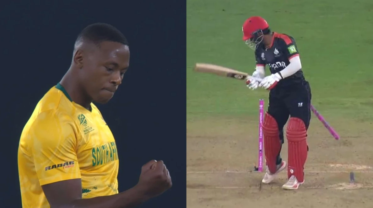 Watch: Kagiso Rabada Castles Shreyas Movva with Unplayable Ball