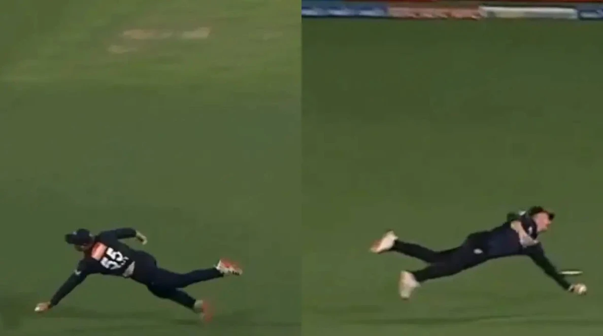 Watch: Nick Kelly Takes Stunning Diving Catch in NZ vs SA 5th T20I